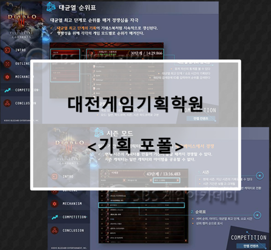 대전게임기획학원 게임기획서 예시자료 네이버 포스트