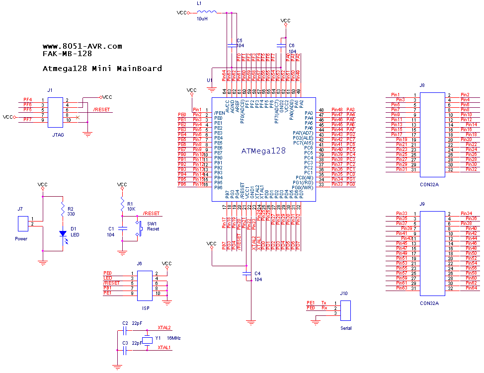 펌 Fak Mb 128 회로도 및 사진 Atmega128 Mini Board 네이버 블로그